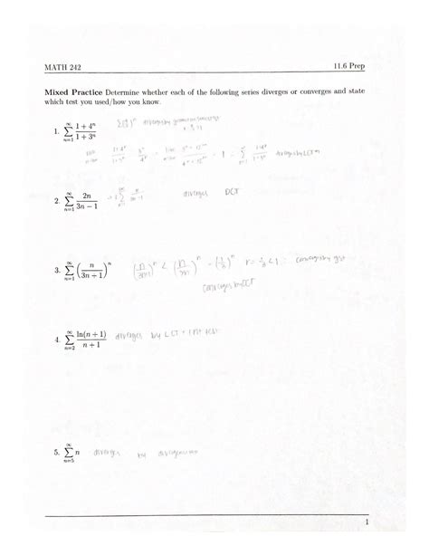 Math 242 11 Chapter 11 Lesson 6 Lecture Notes Dr Liu Math 242