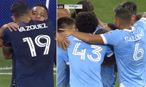 NYCFC And FC Cincinnati Play Out Thrilling Draw In Wildest MLS Game Of The Year Daily Mail