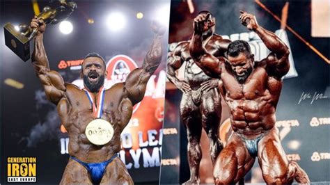 Hadi Choopan Of Iran Is Mr Olympia Champion Beats Derek Lunsford To Win The Men S Open