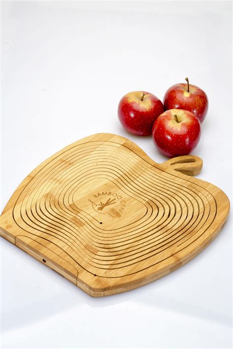 Bamboo Foldable Spiral Cut Fruit Basket The Bamboo Craft Company