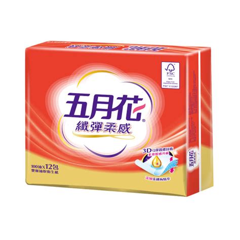五月花纖彈柔感抽取式衛生紙 抽x 包x 串 全聯全電商