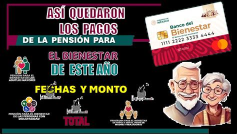 ≫ AsÍ Quedaron Los Pagos De La PensiÓn Para El Bienestar De Este AÑo