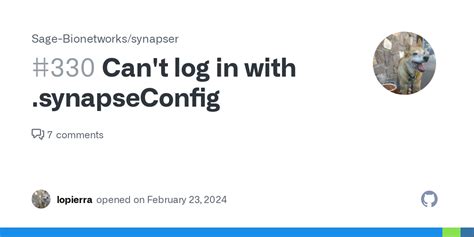 can t log in with synapseconfig · issue 330 · sage bionetworks