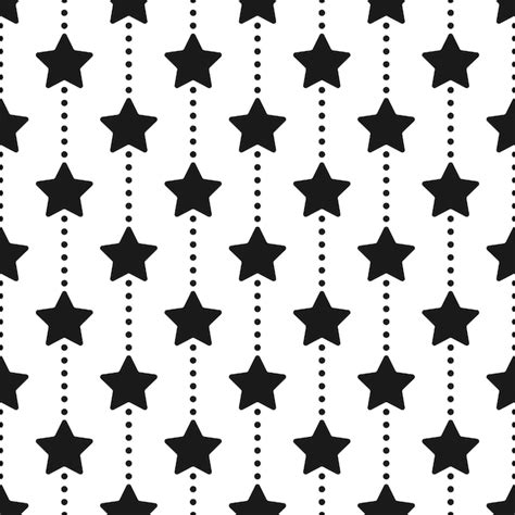 Premium Vector Black Stars And Dots On White Background Vector