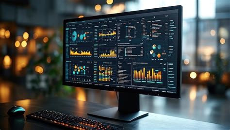 Data Analysis On A Desktop Premium Ai Generated Image