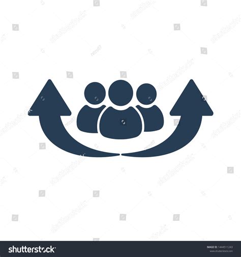 Group Implementation Projectvector Icon White Background Stock Vector