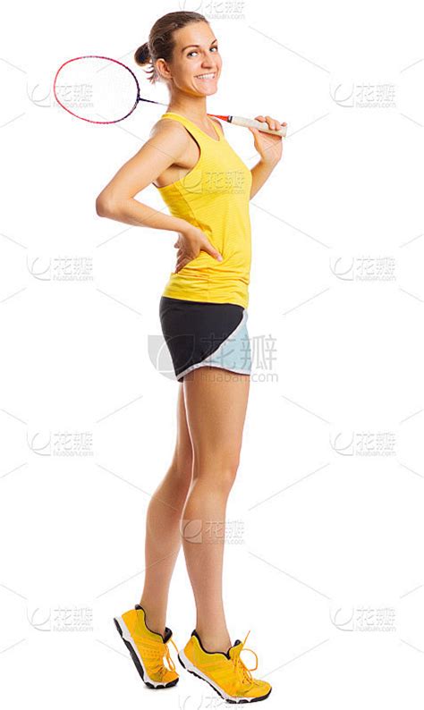 年轻女子羽毛球运动员