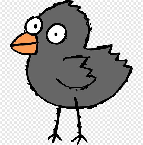 تويتي بيرد كارتون أبيض وأسود ، دوف جرافيكس كاريكاتير Galliformes Png