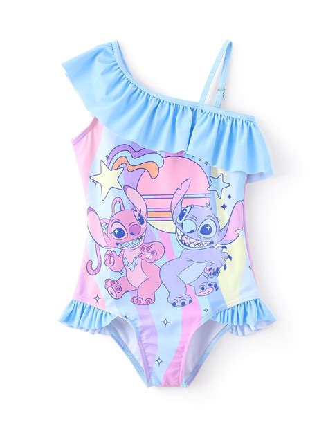 Stitch Girls Swimsuits Lilo And Stitch Ruffle One Piece