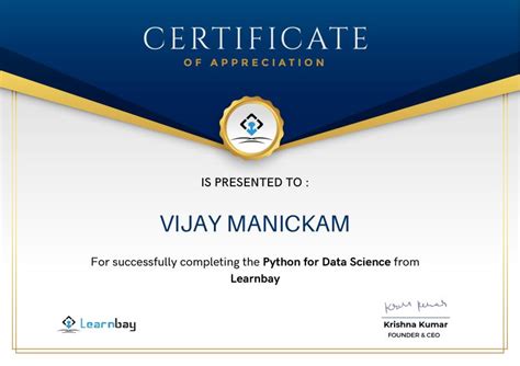 Vijay Manickam On Linkedin Datascience Python Learnbay