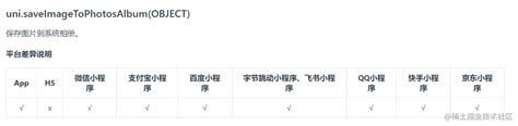 Uniapp 实现多端图片下载 保存到相册在使用 Uniapp 实现下载图片（保存图片到相册）的功能时，app 端、微信 掘金