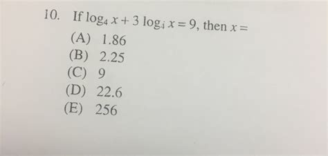 Solved If Log X Logi X Then X A B Chegg Com