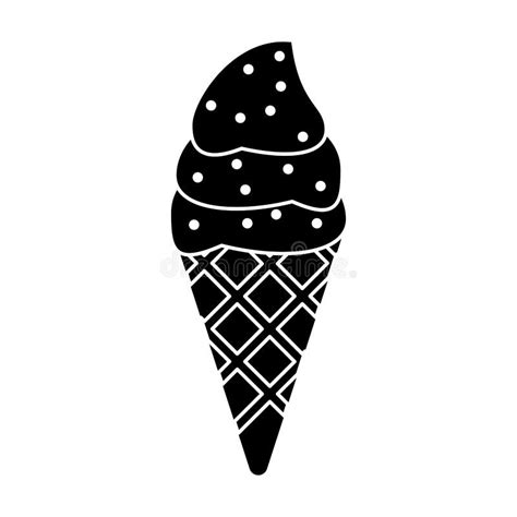 Icono De Helados Y Donuts Dulces Ilustración Del Vector Ilustración