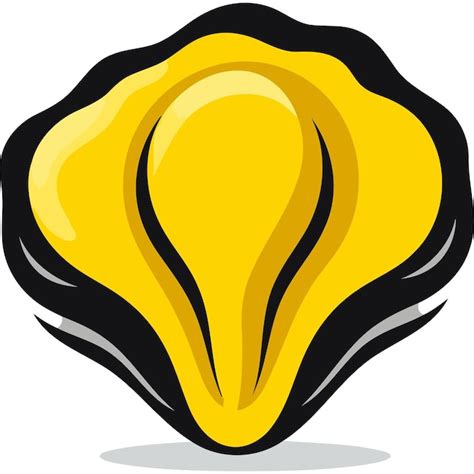 A Vibrant Yellow Seashell Perfect For Summery Designs And Branding