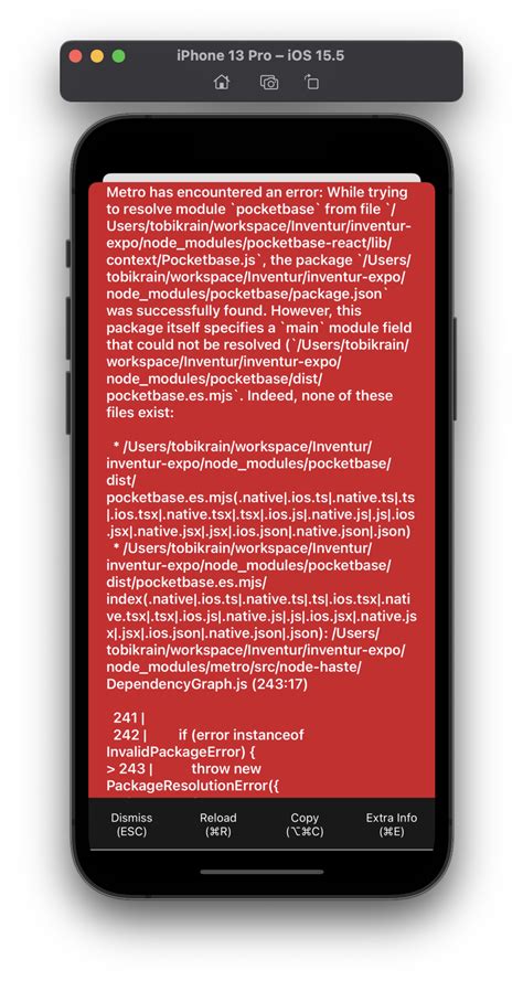 Expo React Native Does Not Work With Mjs Files Issue 47 Pocketbase