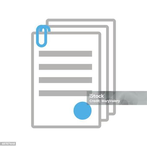 문서 아이콘 기호입니다 사무실 기호입니다 스탬프 종이 시트 계약 계약서에 대한 스톡 벡터 아트 및 기타 이미지 계약서 고급