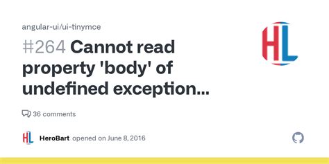 Cannot Read Property Body Of Undefined Exception Since Tinymce 4313