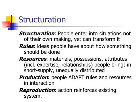 Adaptive Structuration Theory