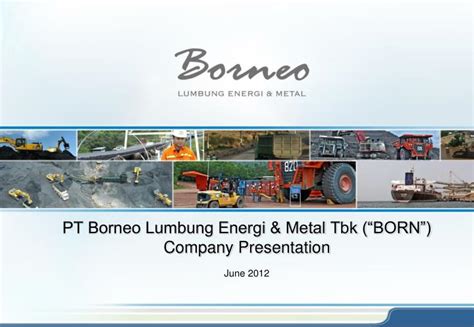 PPT PT Borneo Lumbung Energi Metal Tbk BORN Company