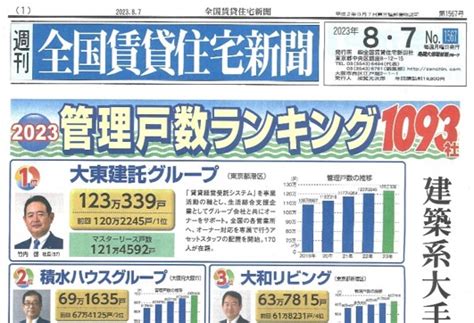 管理戸数ランキング（全国1093社）｜社長ブログ｜不動産・賃貸・売買物件のことなら不動産のアライブ｜「頼んで良かった」をすべての人に。