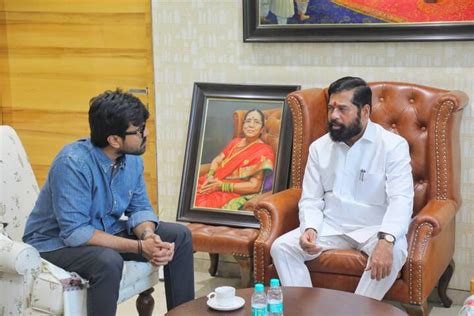 Ram Charan Meets Maharashtra Chief Minister Eknath Shinde Ram Charan
