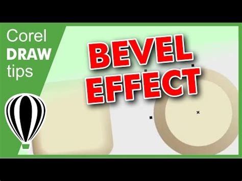 Using The BEVEL Effect To Create A Button In CorelDraw Corel Draw Tutorial Coreldraw Tutorial