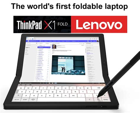 Первый в мире складной ПК Lenovo ThinkPad X1 складной ноутбук + планшет ...