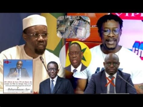 Ca Se Discute R V Lation Explosive De Tange Qui D Monte Les All Gations De Sonko Sur Les