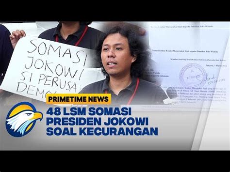 Koalisi Masyarakat Sipil Desak Jokowi Minta Maaf YouTube