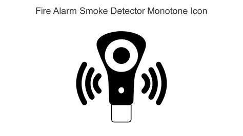 Fire Alarm Smoke Detector Monotone Icon In Powerpoint Pptx Png And Editable Eps Format Ppt