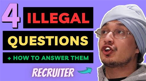 4 ILLEGAL Interview Questions and how to handle them - YouTube
