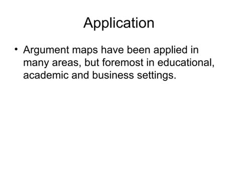 Argument Map Ppt
