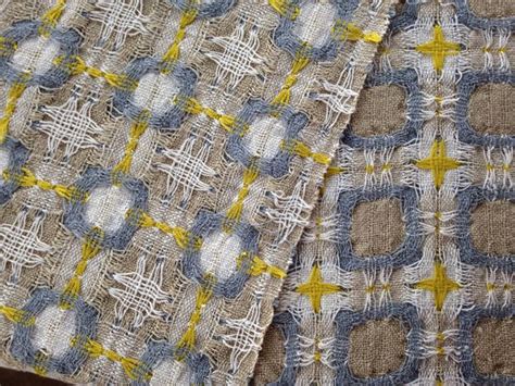 Deflected Double Weave Scarf Linen Cotton Silk Woven By Susan W Gilday Weaving Patterns