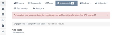 an exception error occurred during the report import nonetype object