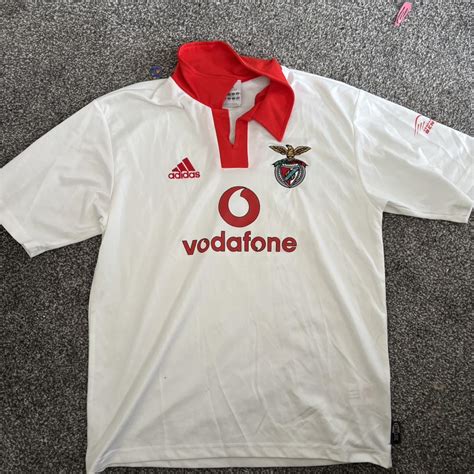 Vintage Benfica Home Shirt Small Mens Authentic Depop