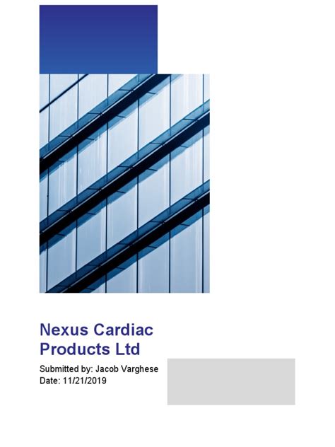 Nexus Cardiac Pdf Medical Device Sales