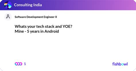 Whats Your Tech Stack And YOE Mine 5 Years In A Fishbowl