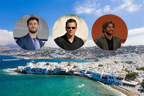 Matt Damon And The Hemsworth Brothers Spotted On Mykonos
