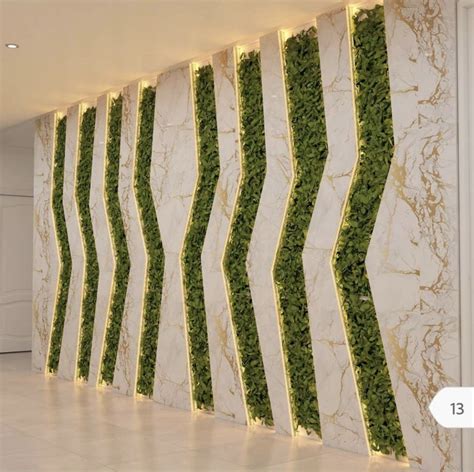Green Wall Design With Door Design Wood