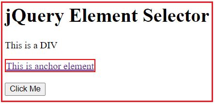 Jquery Element Selector With Examples Dot Net Tutorials