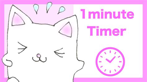 1 Minute Timer★cute Cat Running Youtube