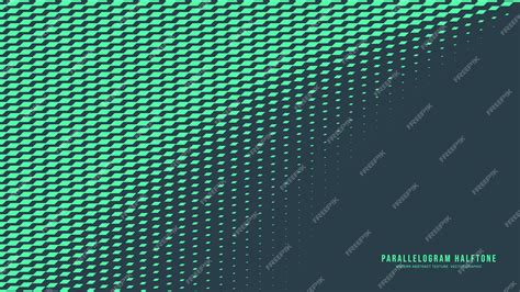 Premium Vector Parallelogram Halftone Vector Dynamic Radial Border
