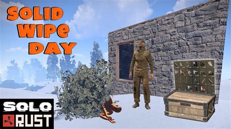 Solo Wipe Day Rust Solo Survival Hill Top Part Youtube