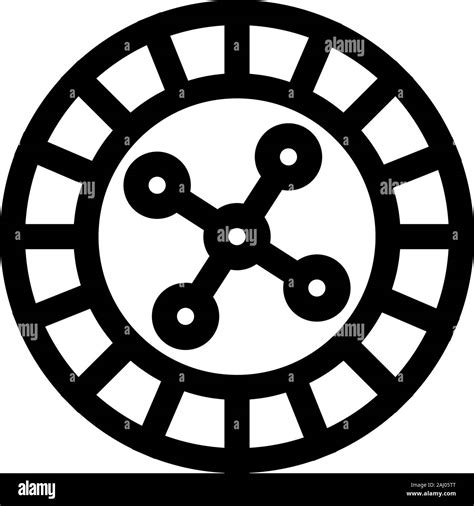 Chip For The Vector Icon Game Isolated Contour Symbol Illustration