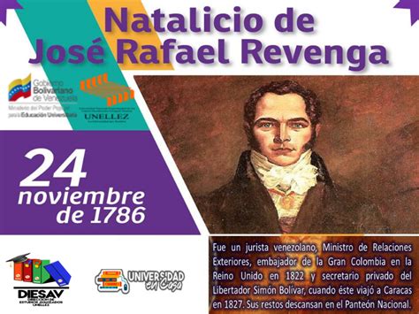 24 De Noviembre Nace José Rafael Revenga 1786
