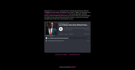 Podcast Ai Tool • Anyfp