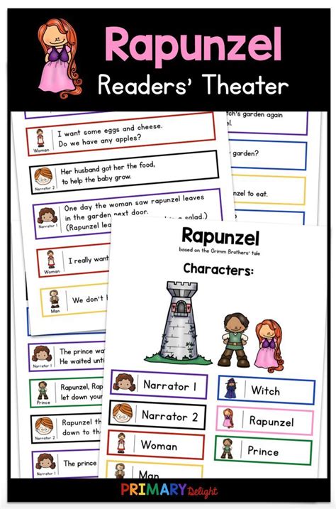 Rapunzel Readers Theater Script With 7 Parts Fun Fairy Tale Readers Theater Readers Theater