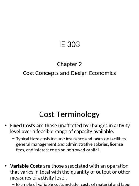 Chapter 2 Cost Concepts Pdf