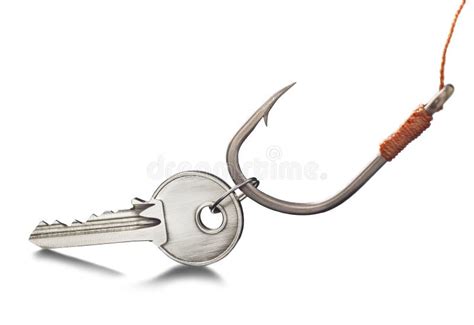 Phishing Hacking Personal Data And Money Key And Hook On Computer