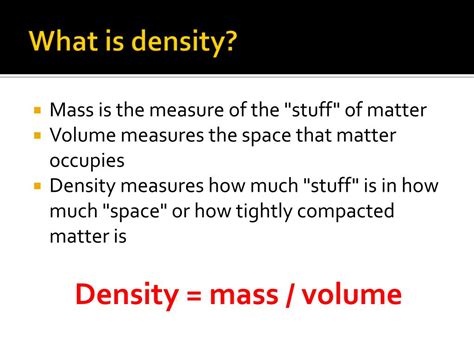 PPT Density PowerPoint Presentation Free Download ID